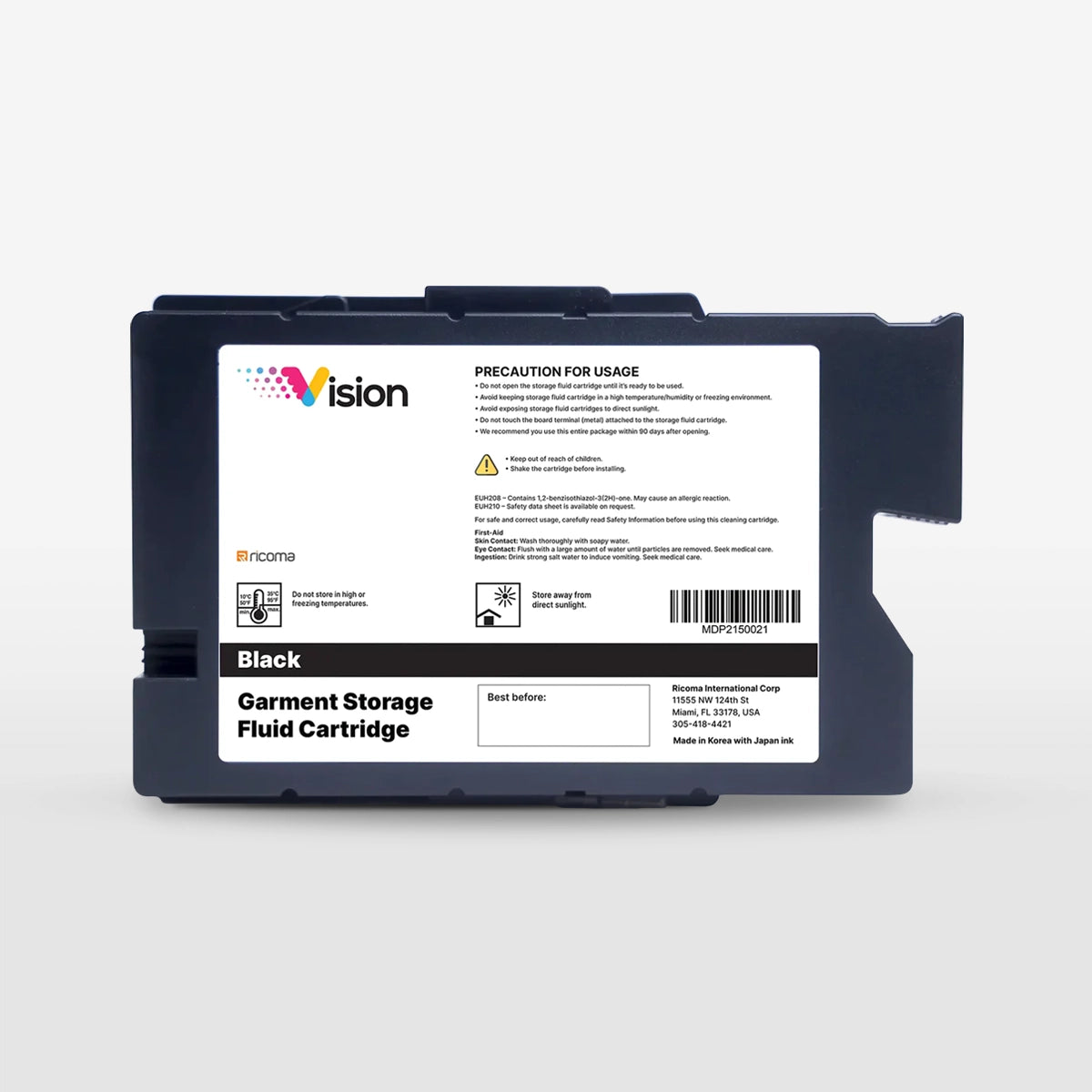 Ricoma Vision DTG Printer Storage Fluid Cartridges – Ricoma ...