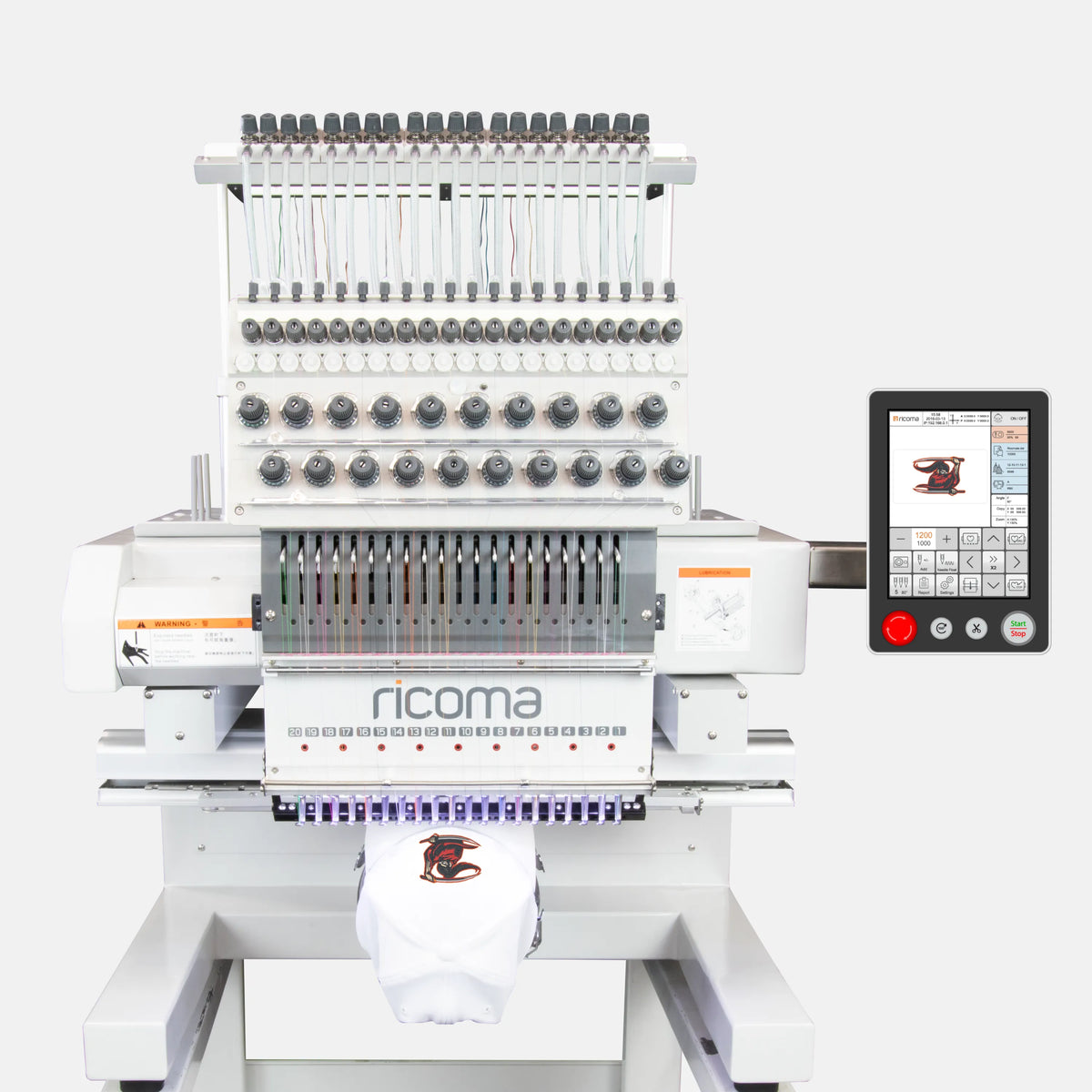Ricoma MT-2001-8S 20-Needle Commercial Embroidery Machine – Ricoma ...
