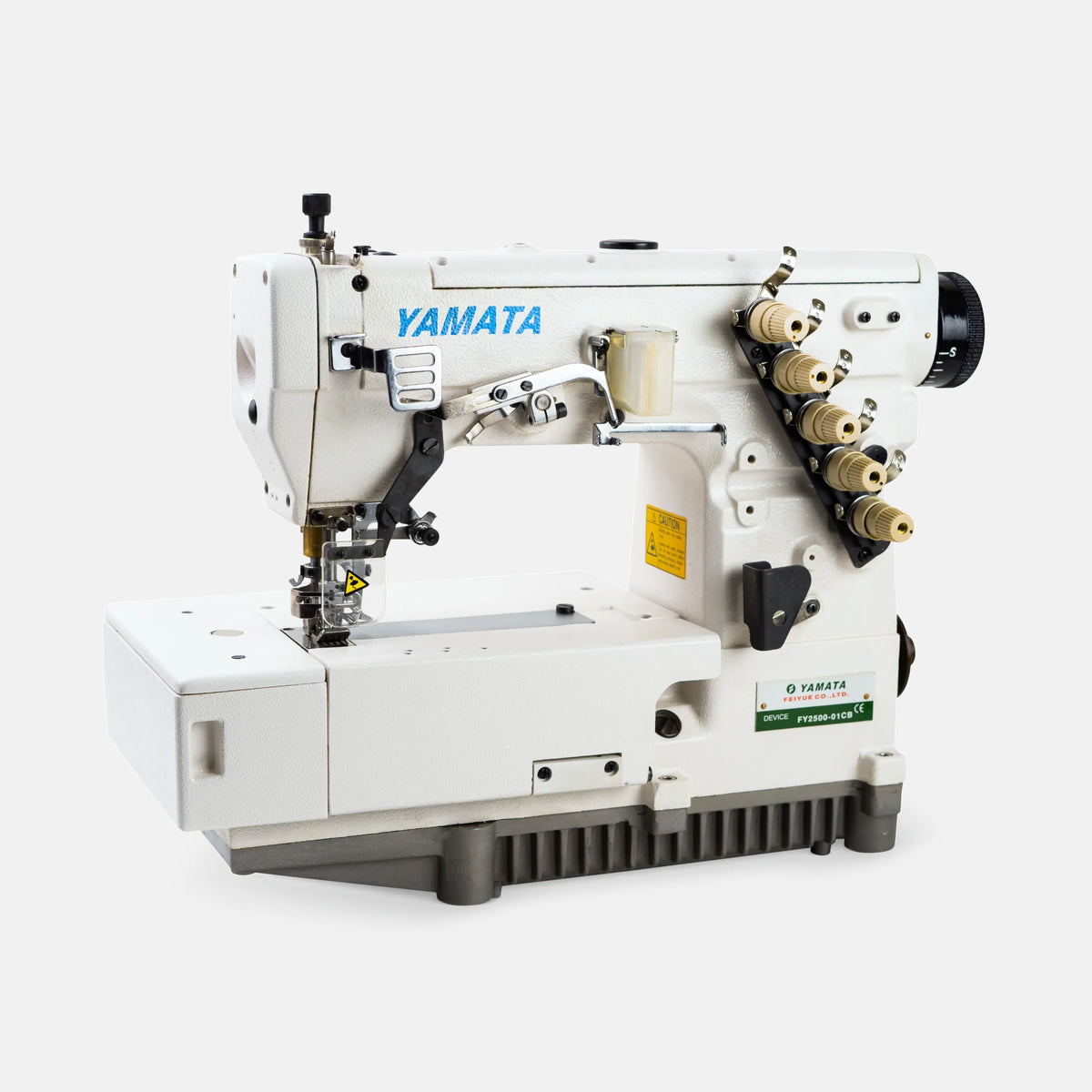 Yamata High-Speed Coverstitch Sewing Machine (includes table, stand ...